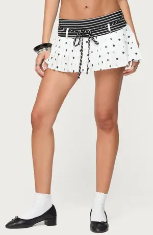 EDIKTED Mixed Print Micro Miniskirt