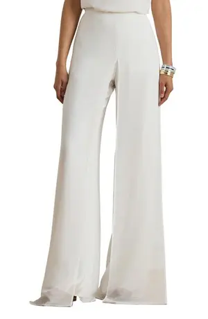 Women's White Wide Leg Pants