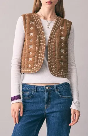 Mango Quilted Vests For Women