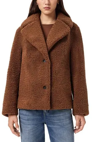 ALLSAINTS Eddie Teddy Jacket - Cognac Brown