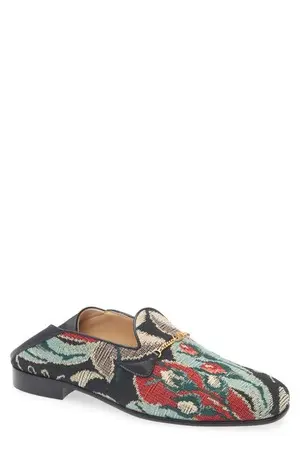 Valentino Garavani Floral Jacquard Loafer With Convertible Heel