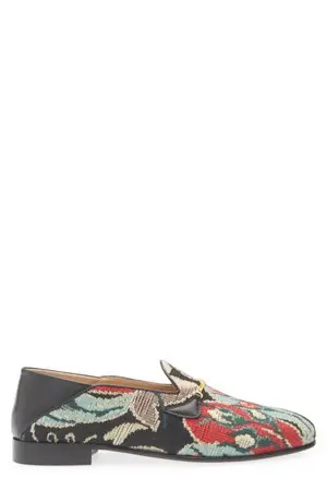 Valentino Garavani Floral Jacquard Loafer With Convertible Heel
