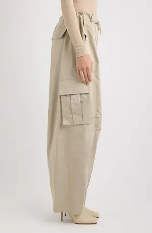 Alaïa Drawstring Cargo Pants - Sable