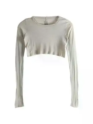 Rick Owens Long-sleeved Cropped Top