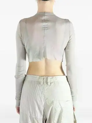 Rick Owens Long-sleeved Cropped Top