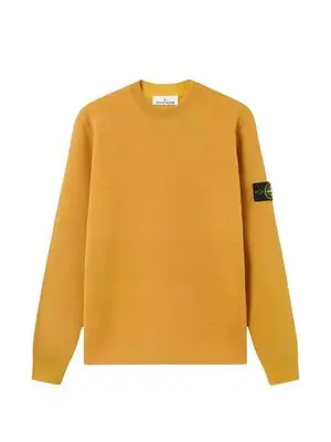 Stone Island Crewneck Sweater With Logo Patch