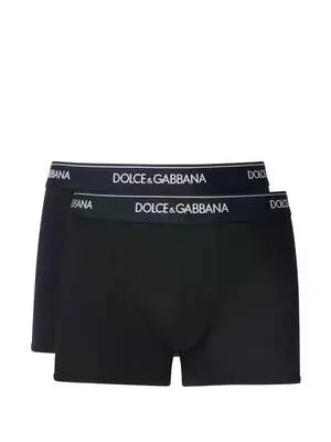 Dolce & Gabbana Logo-waistband Boxers - Blue