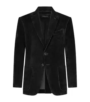 TOM FORD Suede Single-breasted Blazer