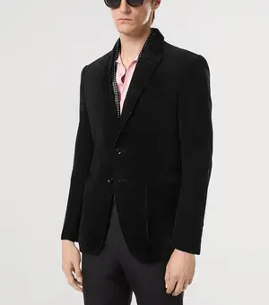 TOM FORD Suede Single-breasted Blazer