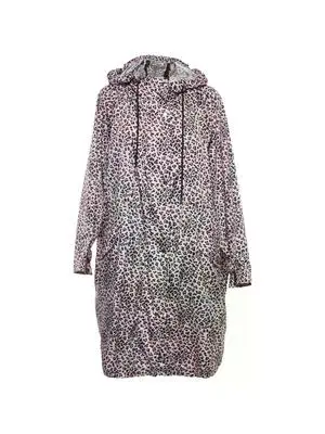Maje Leopard-print Zip-up Coat