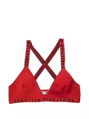 Dior Logo-band Bralette Top - Red