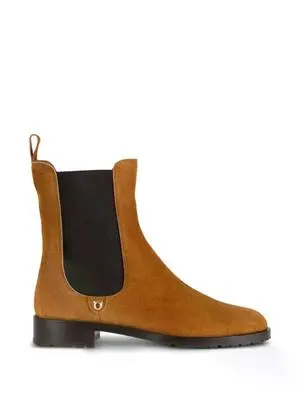 FERRAGAMO Leather Chelsea Boots