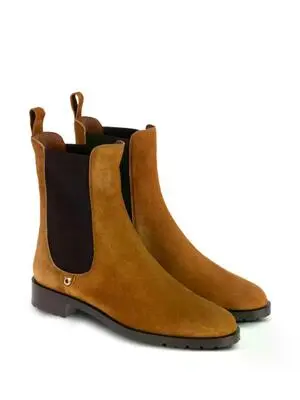 FERRAGAMO Leather Chelsea Boots