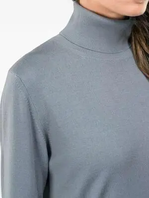 MOORER Nataly Roll-neck Sweater - Grey