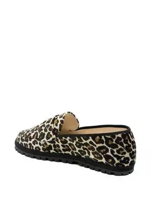 GONDOLINA Leopard Print Loafers