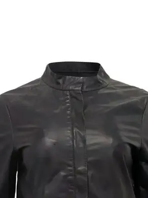 Theory Leather Zip Jacket