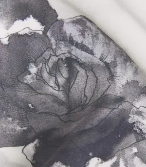 Eskandar Silk Floral Top