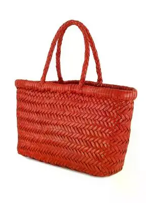 Dragon Diffusion Mini Flat Gora Woven Tote - Red