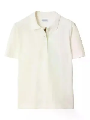 Burberry Logo-embroidered Polo Top