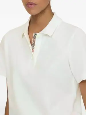 Burberry Logo-embroidered Polo Top