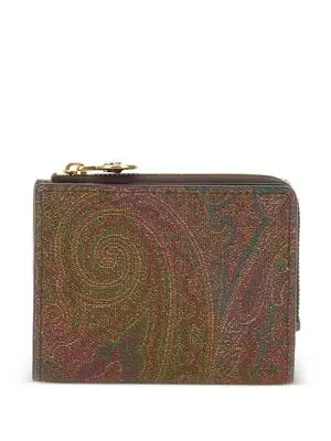 Etro Paisley-print Wallet - Brown