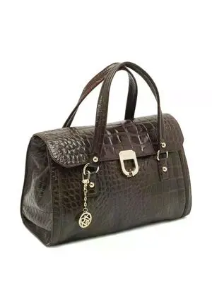 Dkny Croc-embossed Leather Tote