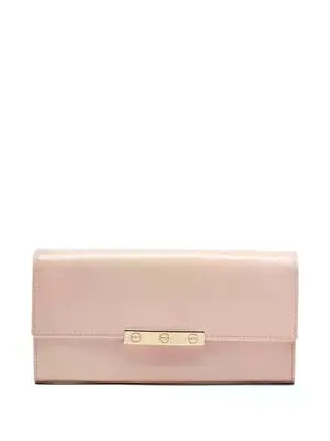 CARTIER Love Flap Leather Wallet - Pink