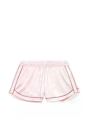 Off-white Elasticated Shorts For Women