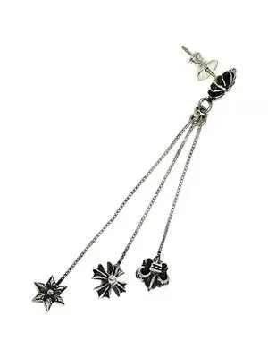 Chrome Hearts Jojo Three-drop Earring - Silver