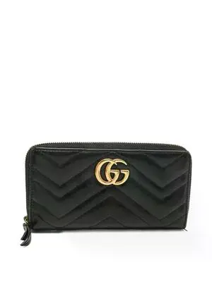 Gucci Gg Matelassé Leather Wallet - Black