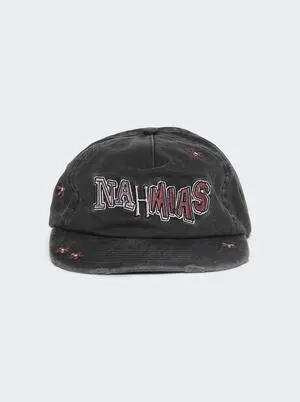 NAHMIAS Logo Flower Cap - Black