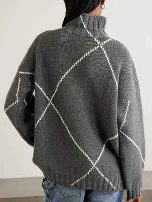 JW Anderson Pringle Argyle Wool Turtleneck Sweater - Multi