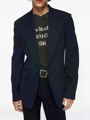 Acne Studios Notched-lapel Jacket - Blue