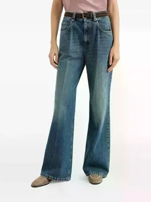 Brunello Cucinelli Five-pocket Jeans With Monili Detail - Blue
