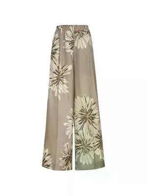 Brunello Cucinelli Bloom-print Palazzo Pants
