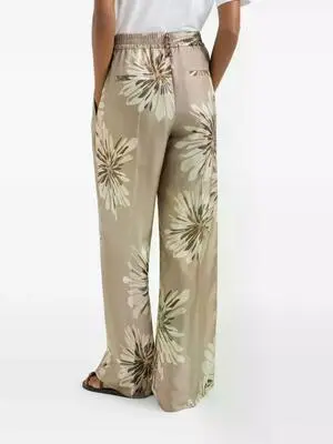Brunello Cucinelli Bloom-print Palazzo Pants