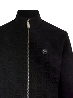 Philipp Plein Jacquard Monogram Tracksuit Jacket - Black