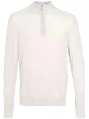 Eleventy Half-zip Wool Jumper