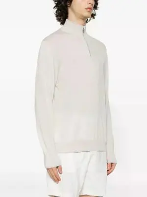 Eleventy Half-zip Wool Jumper