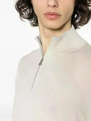 Eleventy Half-zip Wool Jumper