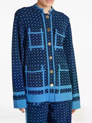 TEMPERLEY LONDON Ditzie Floral-print Knit Jacket