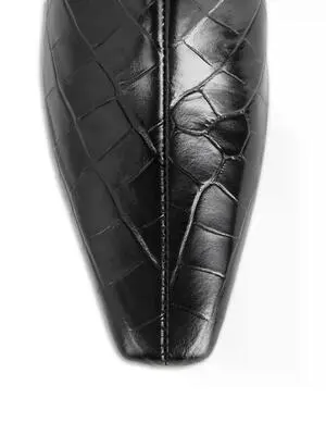 TOTEME Embossed Chelsea Boots - Black