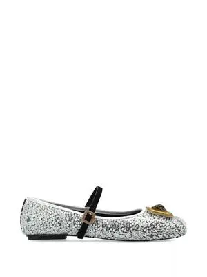 Kurt Geiger Pimlico Embellished Ballet Flats - Grey