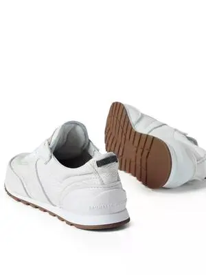 Brunello Cucinelli Lace-up Leather Sneakers - White