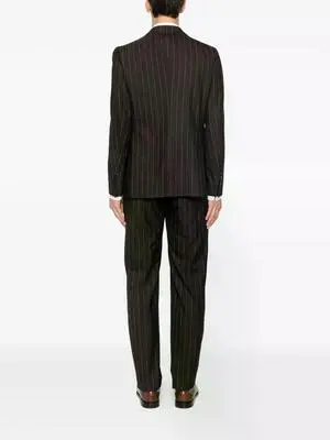 Tagliatore Pinstripe-pattern Suit - Brown