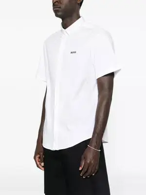 BOSS Regular-fit Shirt In Cotton Jersey - White