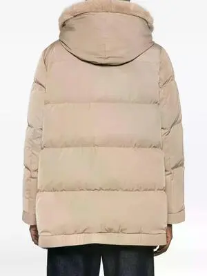 LOU ANDREA Hooded Zip-fastening Coat