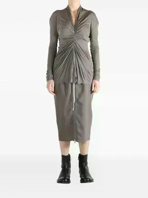 Rick Owens Draped Top - Grey