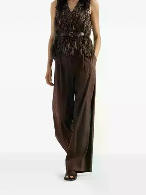 Brunello Cucinelli Poplin Palazzo Pants
