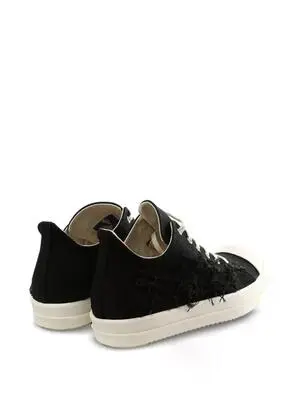 Rick Owens Lace-up Distressed Sneakers